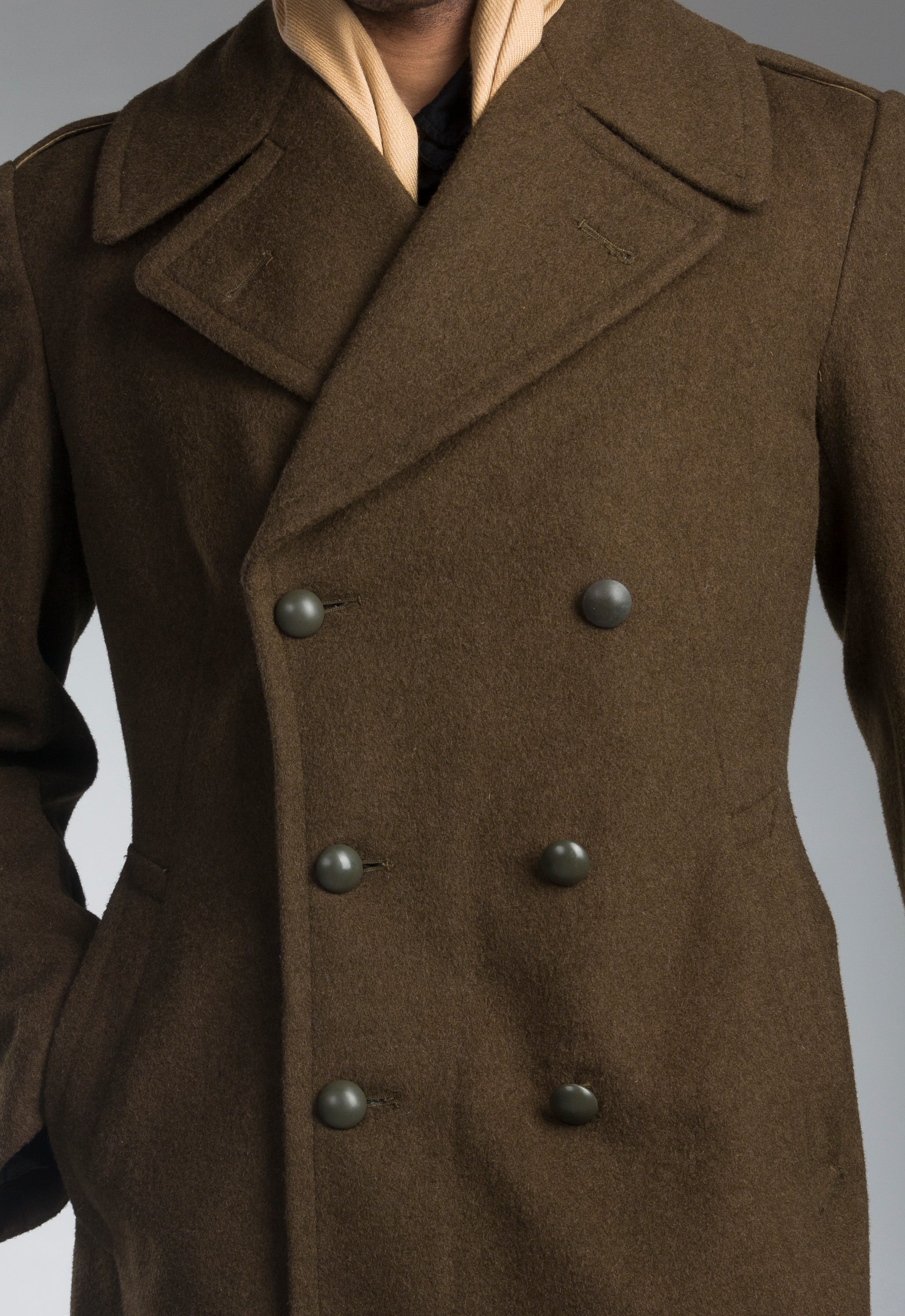 WWII Style Brown M47 French Army Wool Overcoat - Vintage Charm – Top ...