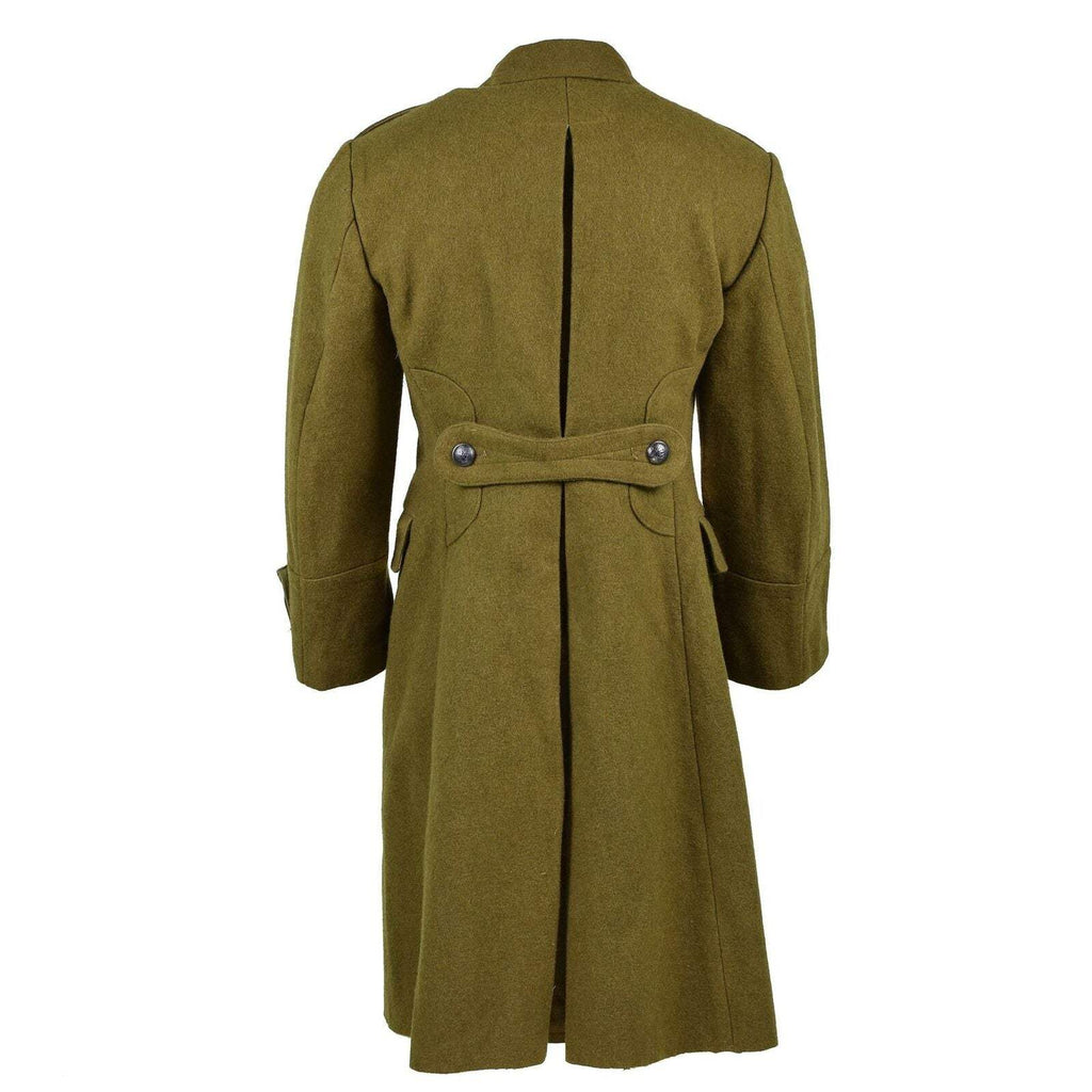 Soviet Style Khaki - Romanian Military Wool Coat for Vintage Fashion ...