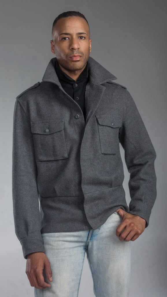 Nordic Army Gray M65 Wool Jacket - Unique Finnish Design – Top Rank Vintage